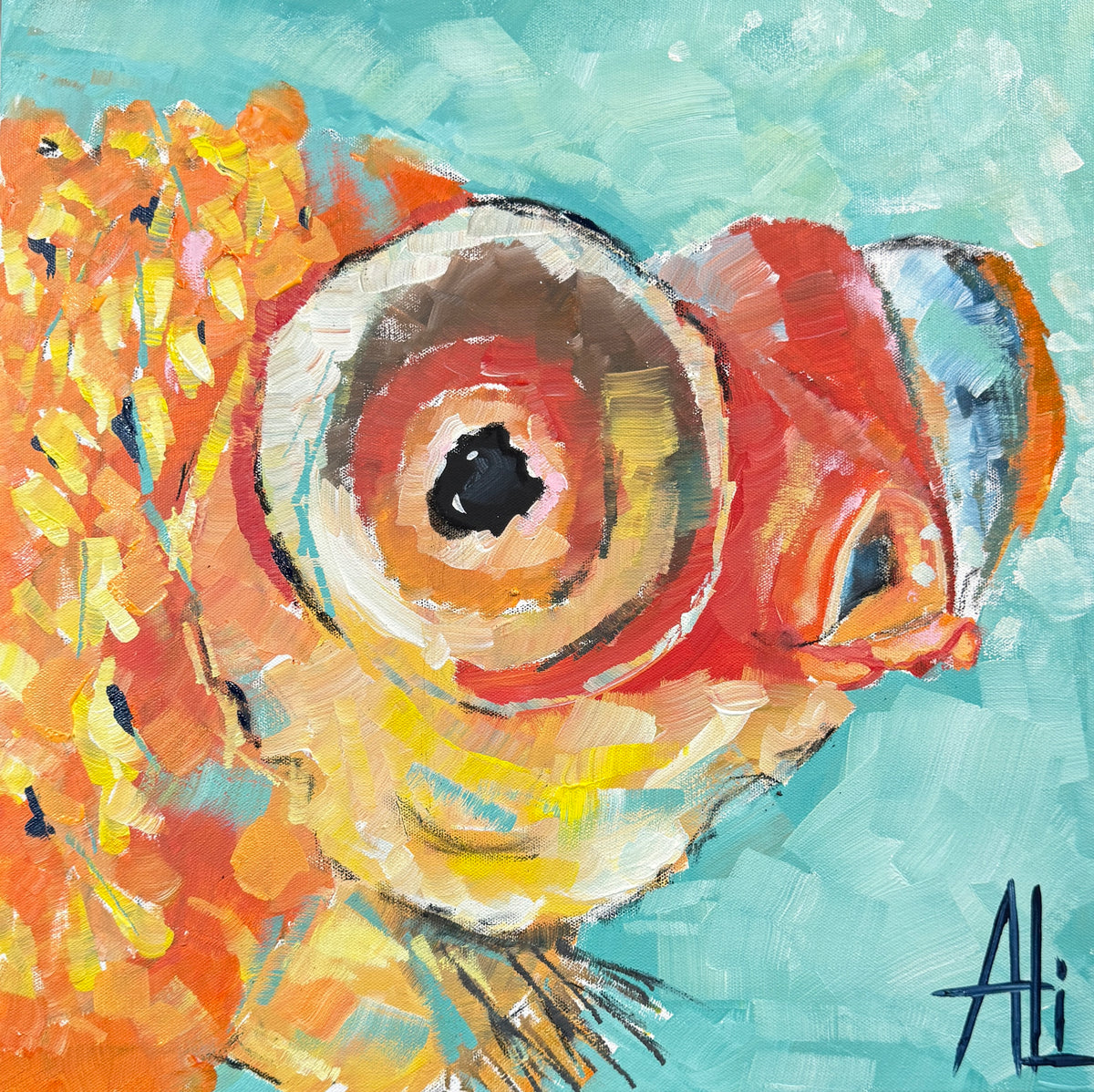 Fish Sticks Original Painting by Ali Leja Art (Copy) – alilejaart